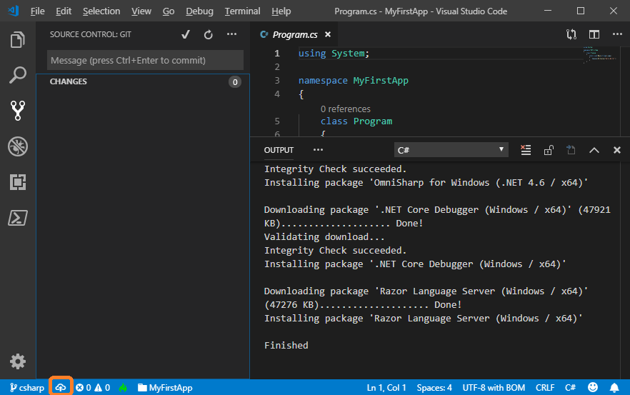 Debug C CSharp With VSCode